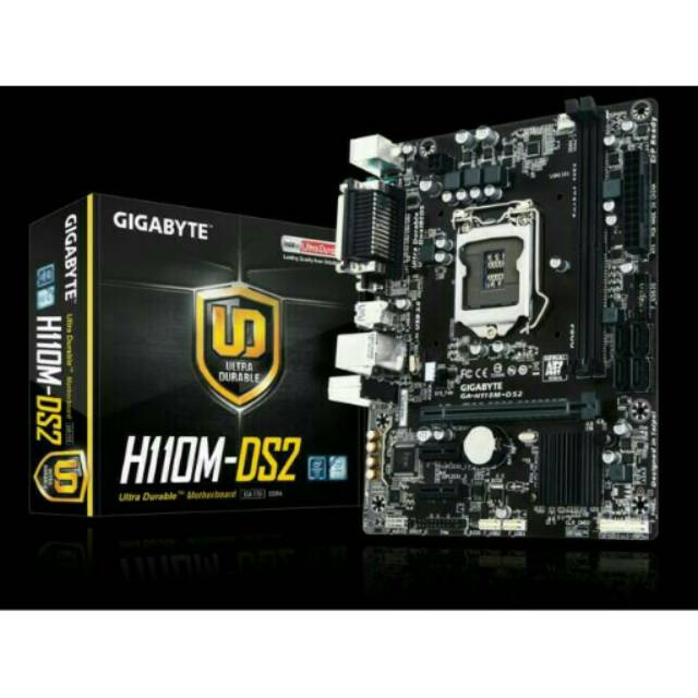 Jual Motherboard Gigabyte H110M-DS2 Lga 1151 | Shopee Indonesia