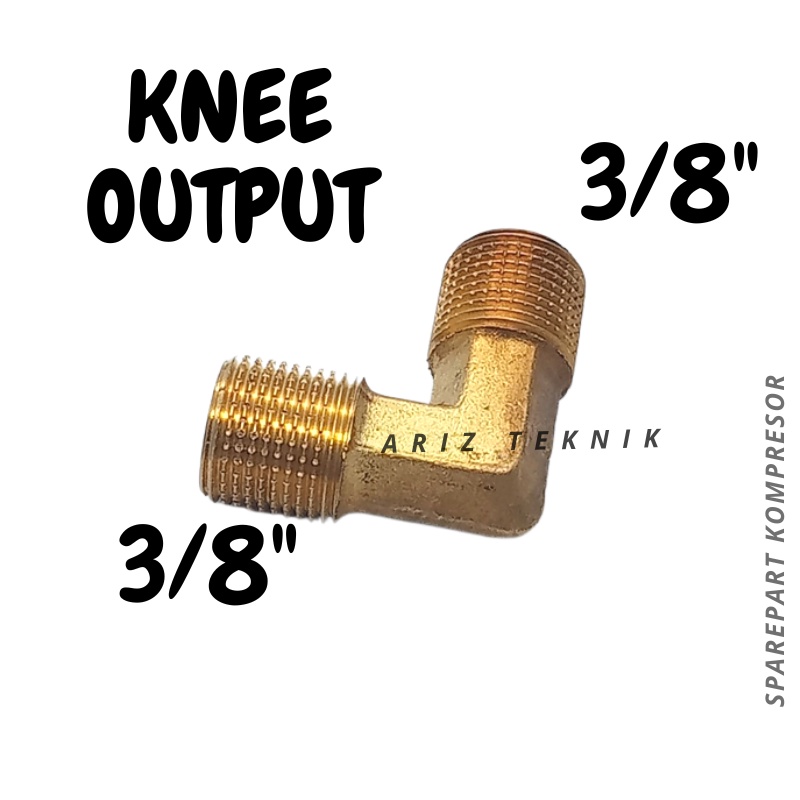 Jual Knee Kuningan Sambungan Pipa Kompresor Drat Luar Elbow Compressor Parts | Shopee Indonesia