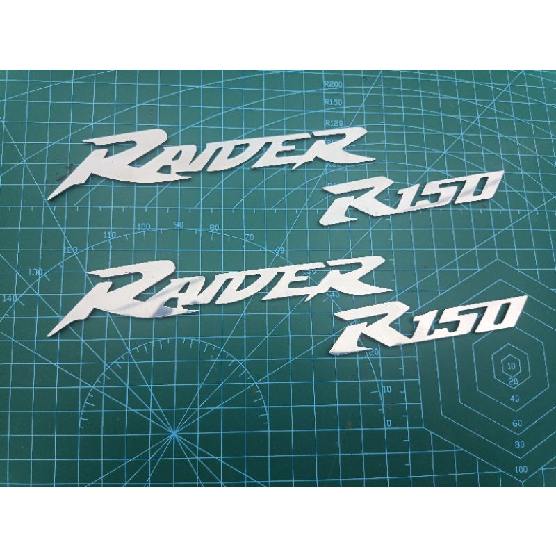 Jual Emblem raider r150 custom stainless | Shopee Indonesia