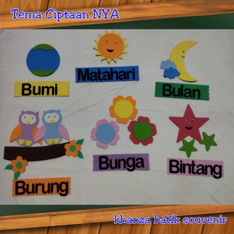 Jual HIASAN KELAS PAUD/TK TEMA CIPTAANNYA | Shopee Indonesia