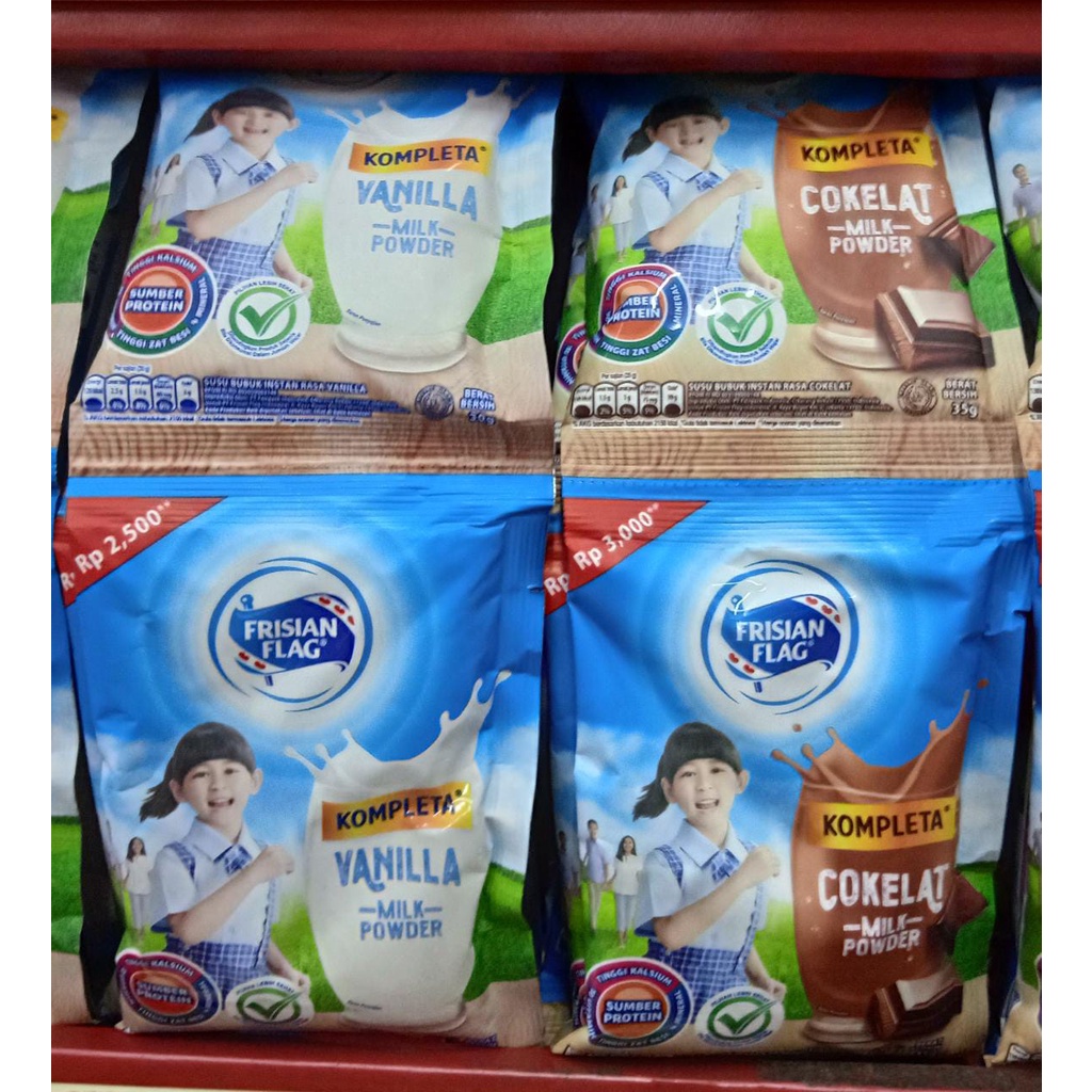 Jual Frisian Flag Kompleta Susu Bubuk Sachet Isi 10's | Shopee Indonesia