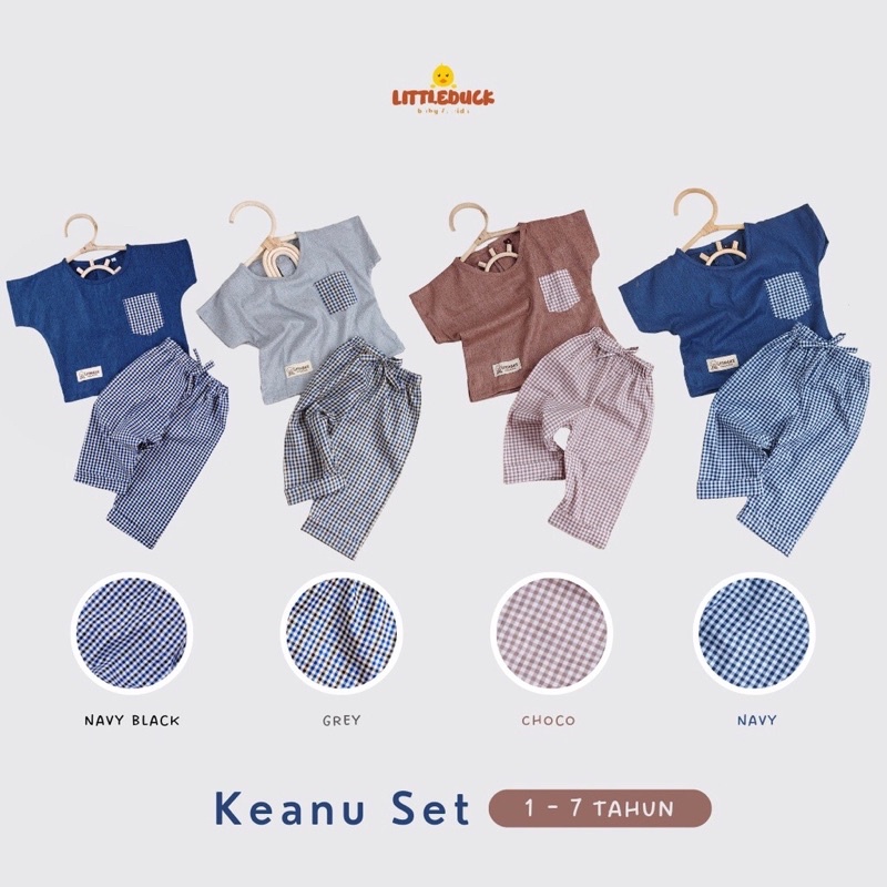 Jual MY BAEBEE - Littleduck Keanu set Baju koko anak kotak celana panjang (1-7 tahun) | Shopee ...