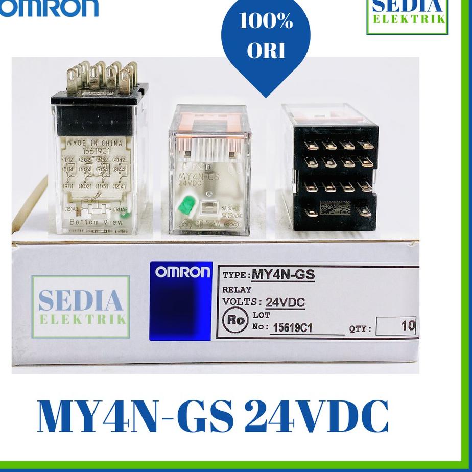 Jual art3z3Yn--Relay Omron MY4N-GS-24VDC MY4NGS 24VDC | Shopee Indonesia