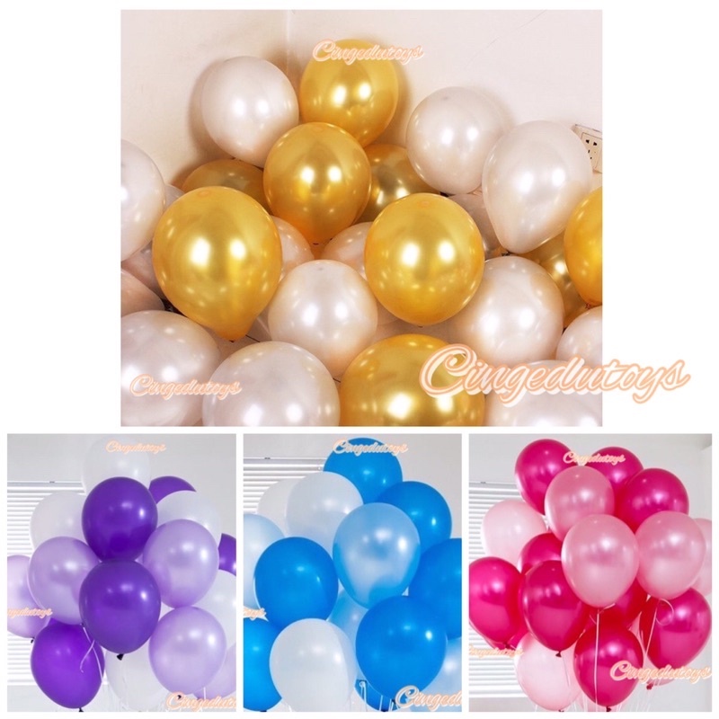 Jual paket balon set dekorasi happy birthday ulang tahun balon latex ...