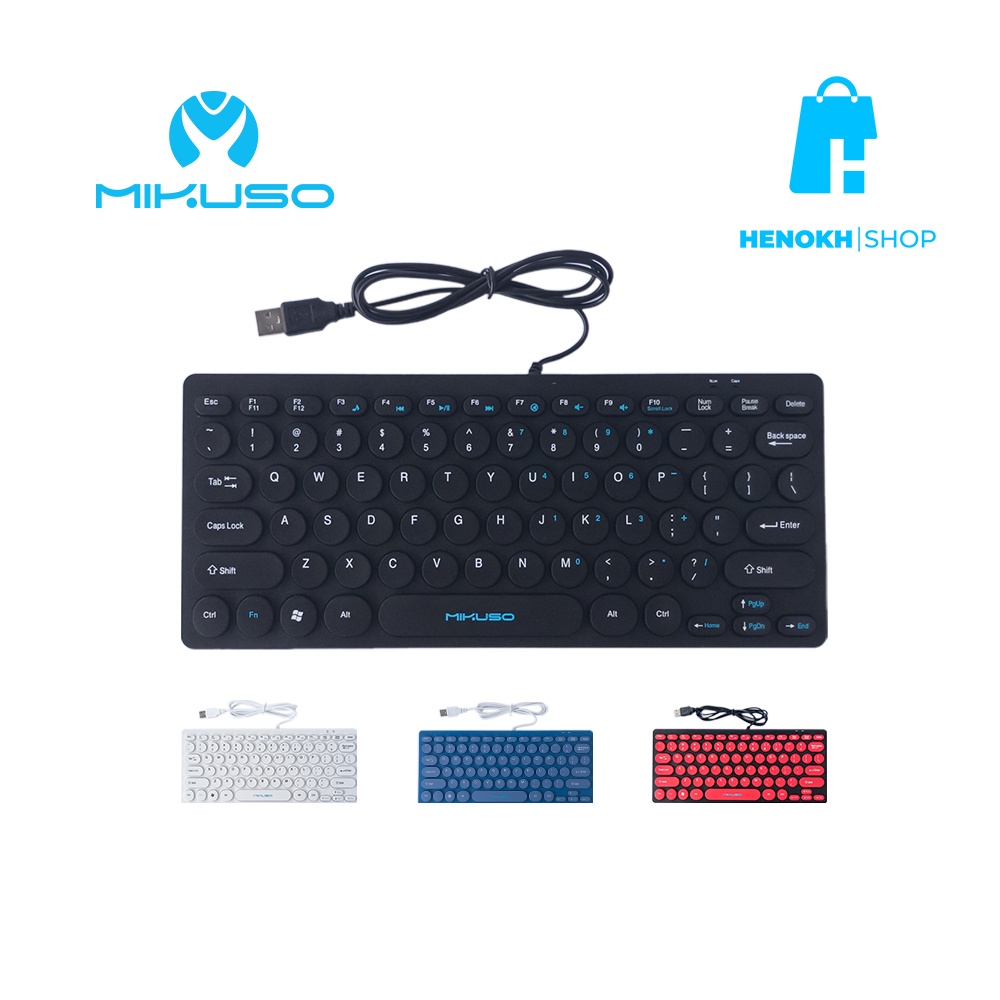 Jual Keyboard Mini USB MIKUSO KB-003U / Keyboard Mini Slim External ...
