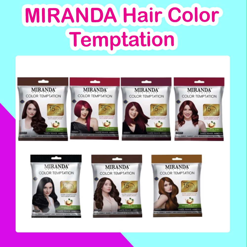 Jual Miranda Hair Color Temptation 20+20ml | Shopee Indonesia