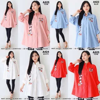 Jual Kemeja ATASAN Wanita JUMBO LD 120cm TSUM TSUM Big Size XXL XXXL ...