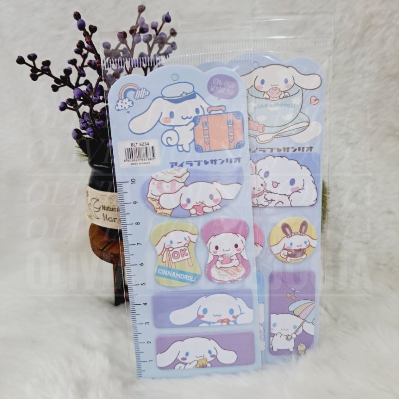 Jual Sticky Note Cinnamoroll Biru Page Marker Cinnamoroll ...
