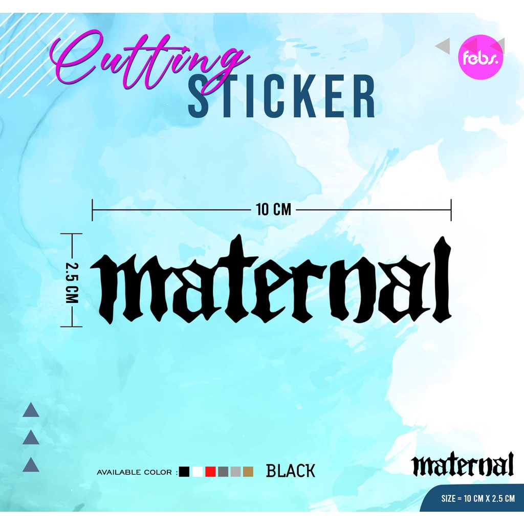 Jual Cutting Sticker Tulisan Logo Maternal | Stiker Cutting Tulisan ...