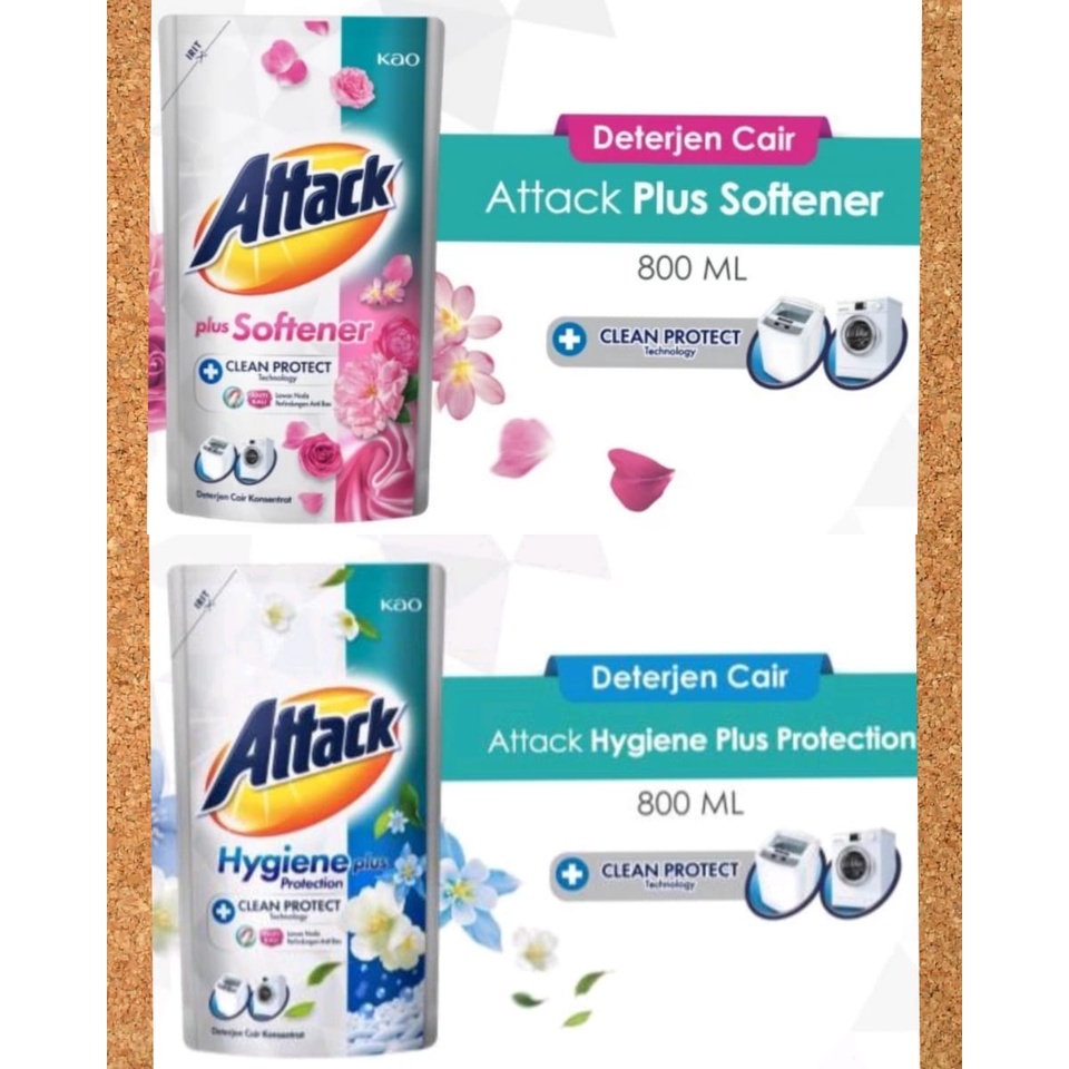 Jual Attack Plus Softener Hygiene 750 - 800 ml | Shopee Indonesia