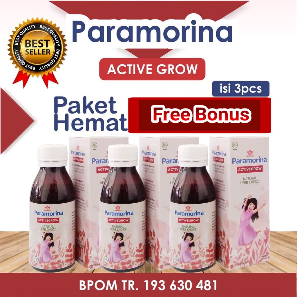 Jual Paket Paramorina Terlambat Jalan 3 Botol - Active Grow - Madu Anak ...