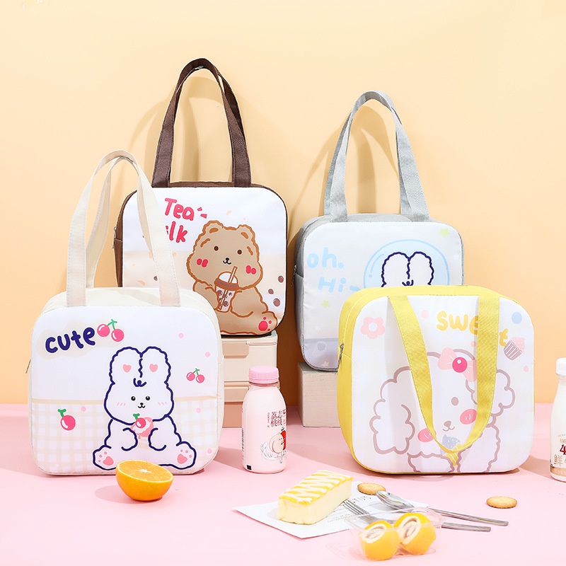 Jual Tas Bekal Makan Motif Lucu Dengan Lapisan Insulasi Alumunium Foil ...