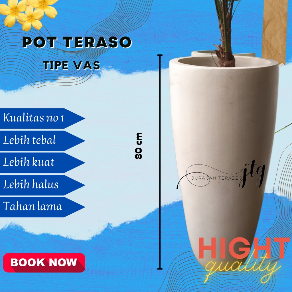 Jual POT TANAMAN TERAZZO BATU ALAM MINIMALIS UNIK MARMER JURAGAN ...