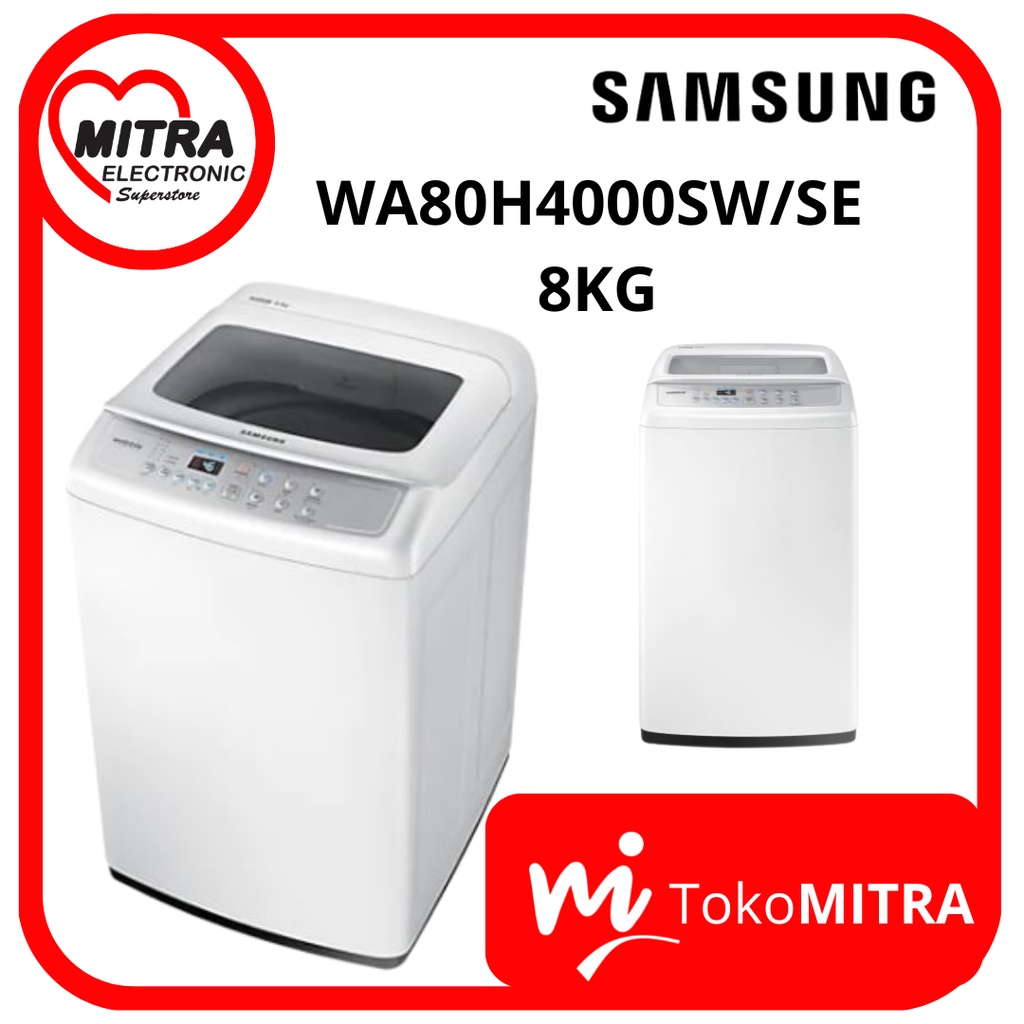 Jual MESIN CUCI TOP LOADING SAMSUNG WA80H4000SW/SE 8KG | Shopee Indonesia