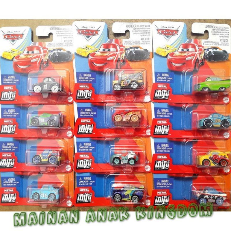 Jual Disney Pixar Cars Mini Racers Metal Mainan Mobil Mobilan Anak ...