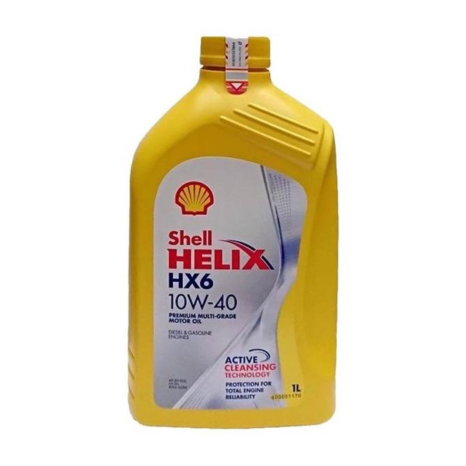 Jual Oli Mesin Shell Helix Hx 6 10W-40 1 Liter Original Shell -42240 ...
