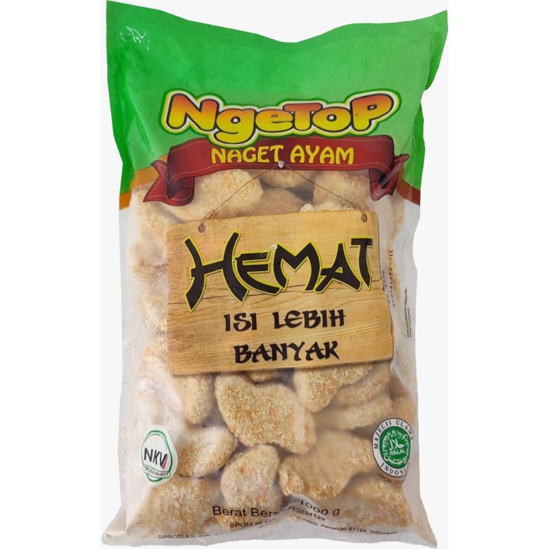 Jual NGETOP Nugget Ayam Naget Hemat 1kg | Shopee Indonesia