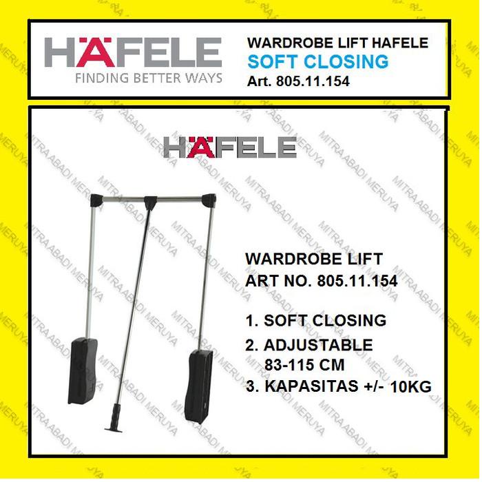 Jual Ambos Lift Wardrobe Lift HAFELE Lift Hanger Gantungan Baju 83-115 CM | Shopee Indonesia
