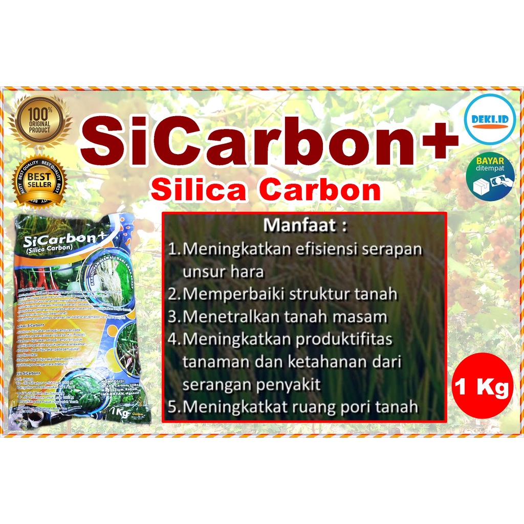 Jual Sicarbon Silica + Carbon 1 Kg Pupuk Silika Plus Karbon Sikarbon ...