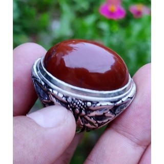 Jual Cincin Batu Akik RED JASPER ATI AYAM BISORI TERNATE Asli batuan ...