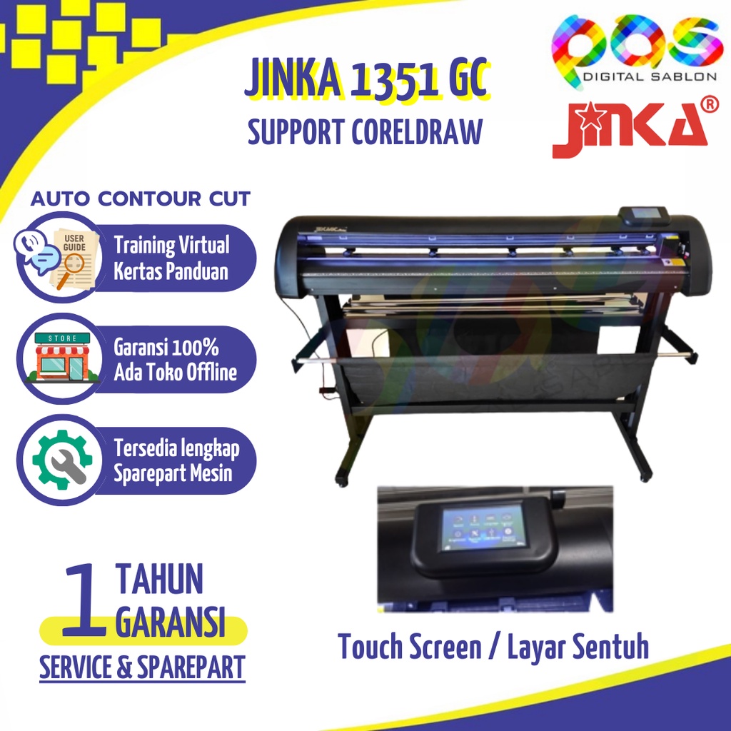 Jual Mesin Cutting Sticker JINKA GC 1351 Auto Contour Cut Langsung dari ...