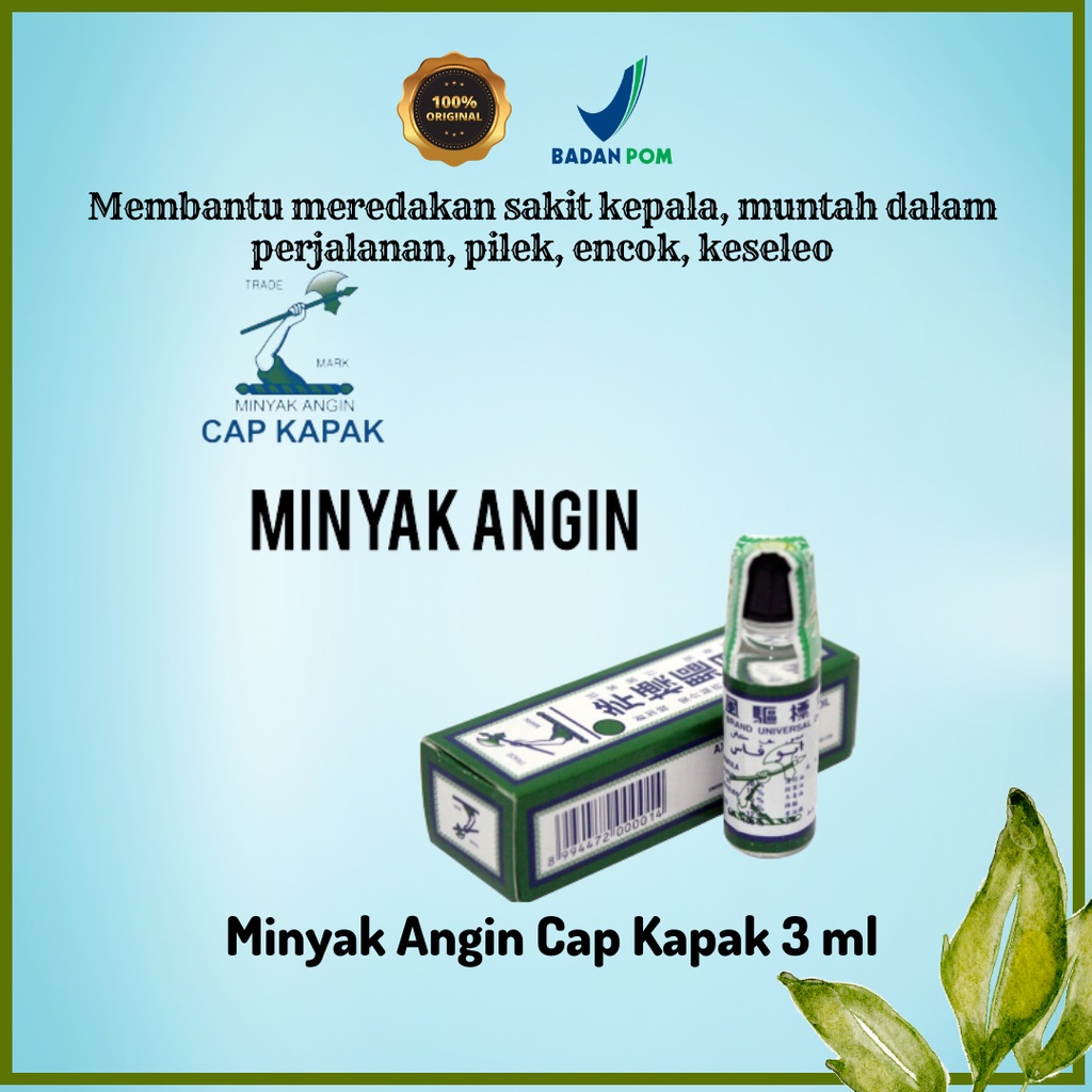 Jual AK Minyak Cap Kapak 3 Ml Minyak Angin Shopee Indonesia