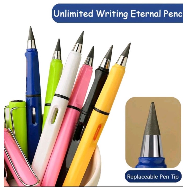 Jual Pensil Tanpa Batas HB 0.5mm / Pensil Ajaib Tanpa Rautan Untuk ...