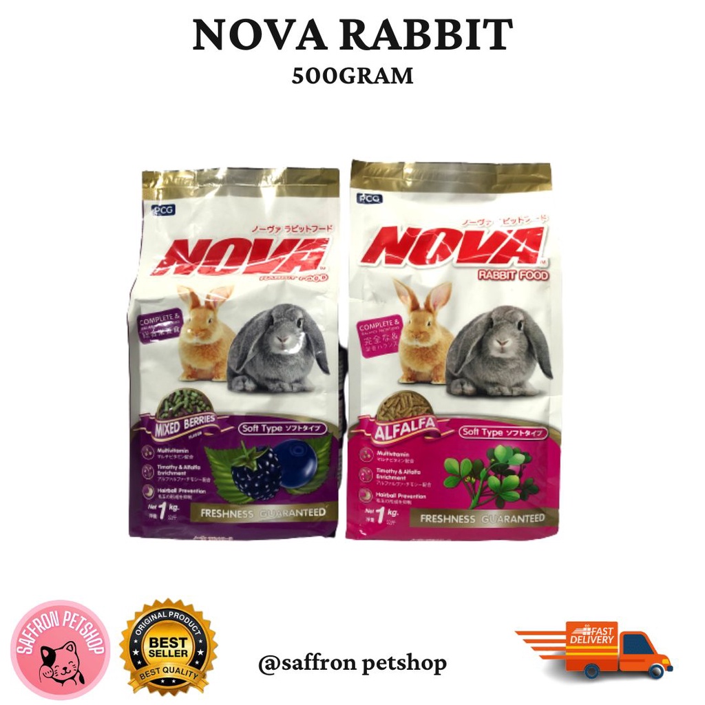 Jual NOVA RABBIT 1KG RABBIT FOOD MAKANAN KELINCI | Shopee Indonesia
