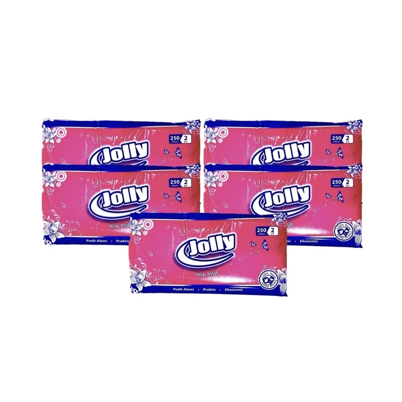 Jual paket tissue jolly 250 (5pcs) | Shopee Indonesia