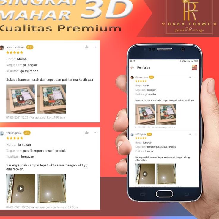 Jual Banting harga--BINGKAI SCRAP FRAME PIGURA POPUP 3D FREE BUBLE WRAP ...