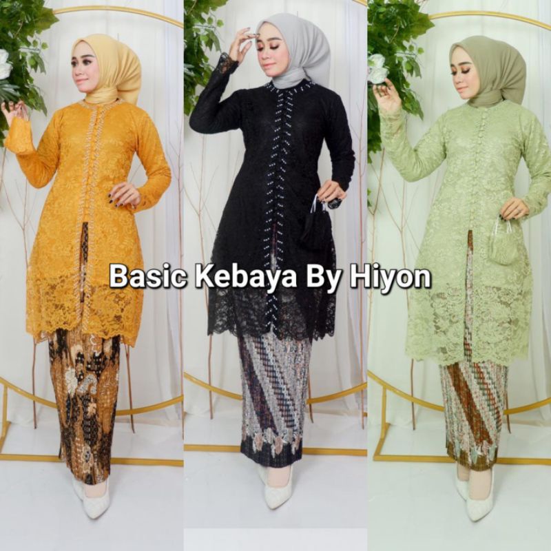 Jual Set Kebaya Brukat Busui Friendly Kancing Kebaya Modern Baju Kebaya ...