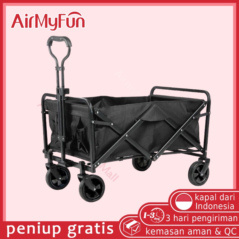 Jual Troli luar Troli Wagon Foldable Troli Cart Beach Camping Troli ...