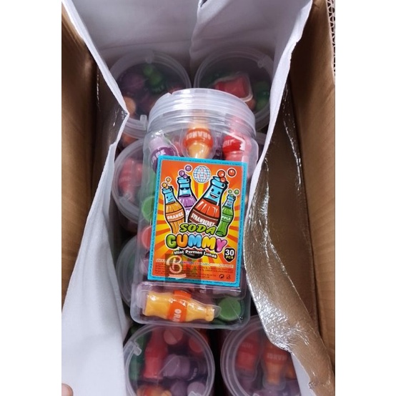 Jual PERMEN VIRAL!!! SODA GUMMY MINT PERMEN LUNAK ( 30PCS ) | Shopee ...
