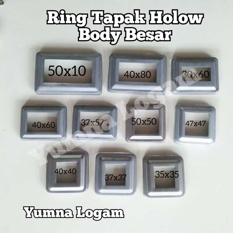 Jual Ring tapak holow minimalis body besar lebar ornamen aksesoris ...