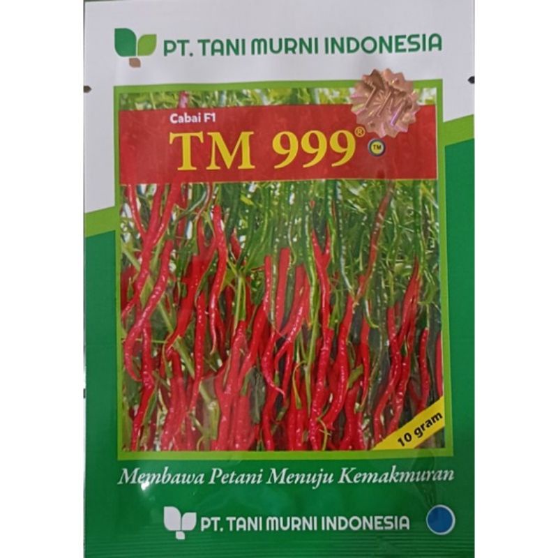 Jual Benih bibit cabe keriting TM 999 F1 10 gram kemasan original | Shopee Indonesia