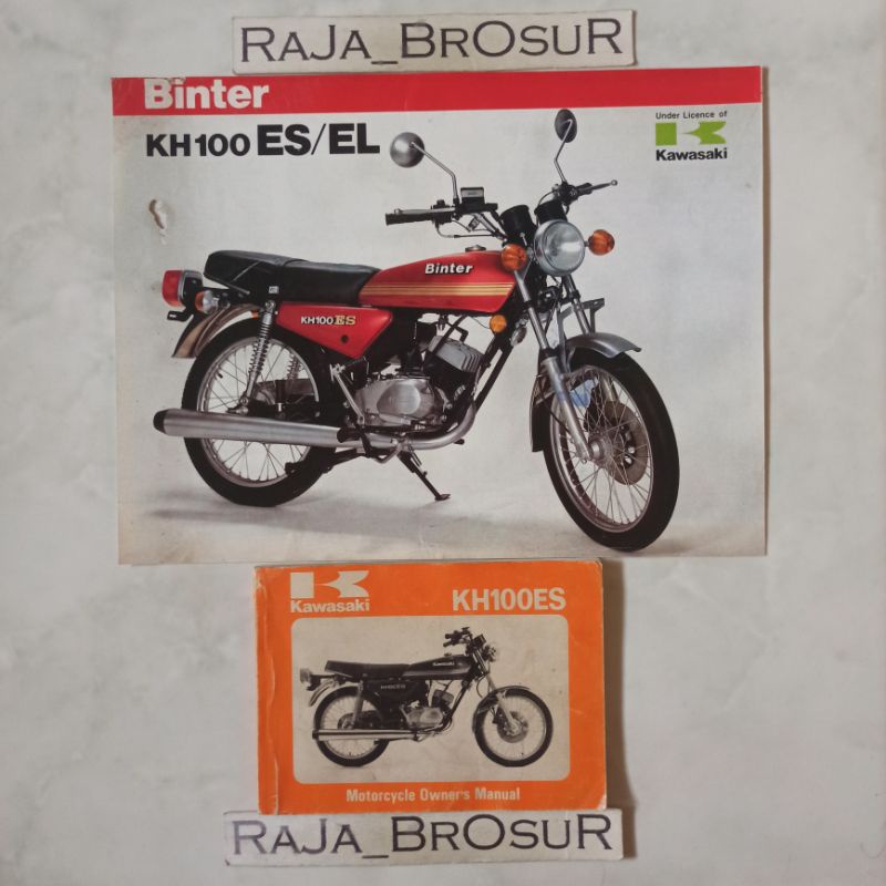 Jual Motorcycle Owners Manual/Buku Pedoman Pemilik + Poster brosur katalog flyer jadul lawas ...