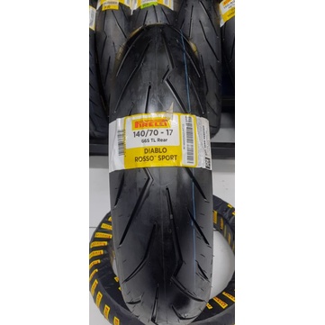 Jual Ban motor Pirelli Diablo Rosso Sport 140/70-R17 tubeless | Shopee ...