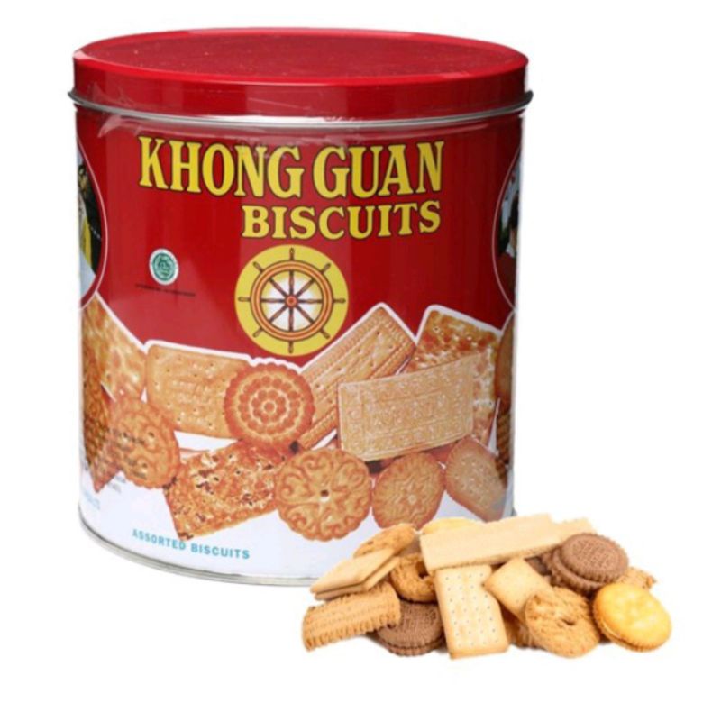 Jual Khong Guan Biskuit Kaleng Bulat 650 gr (ED 09 2023) | Shopee Indonesia