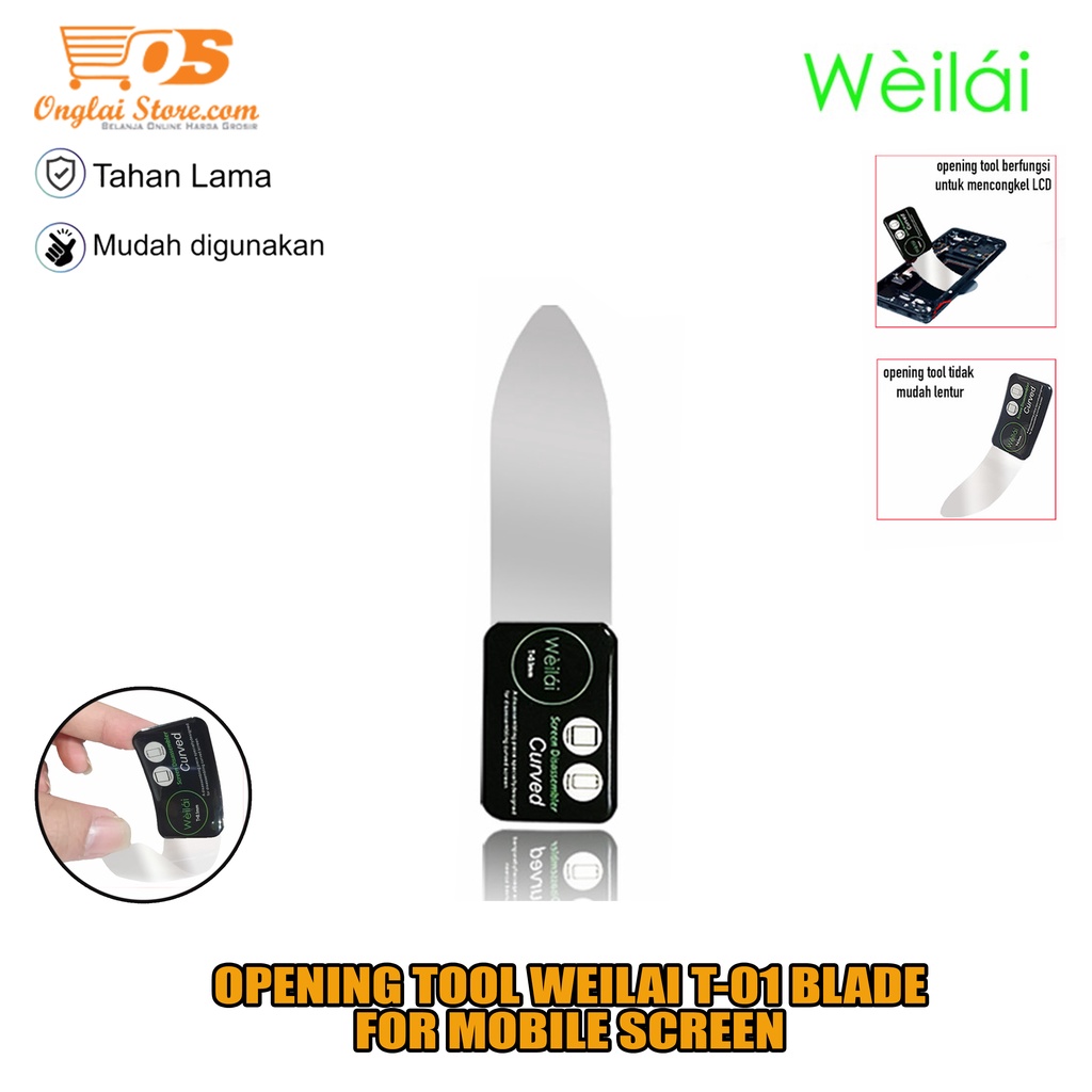 Jual Weilai T-01 Opening Tool Curved Screen Disassemble Blade Original | Shopee Indonesia