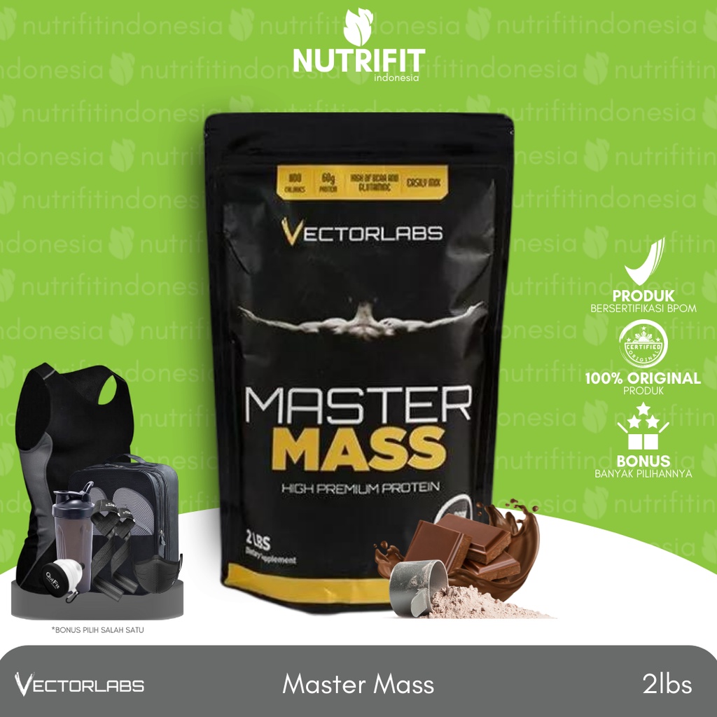 Jual VectorLabs Master Mass 2 Lbs 2lbs Gainer Protein | Shopee Indonesia