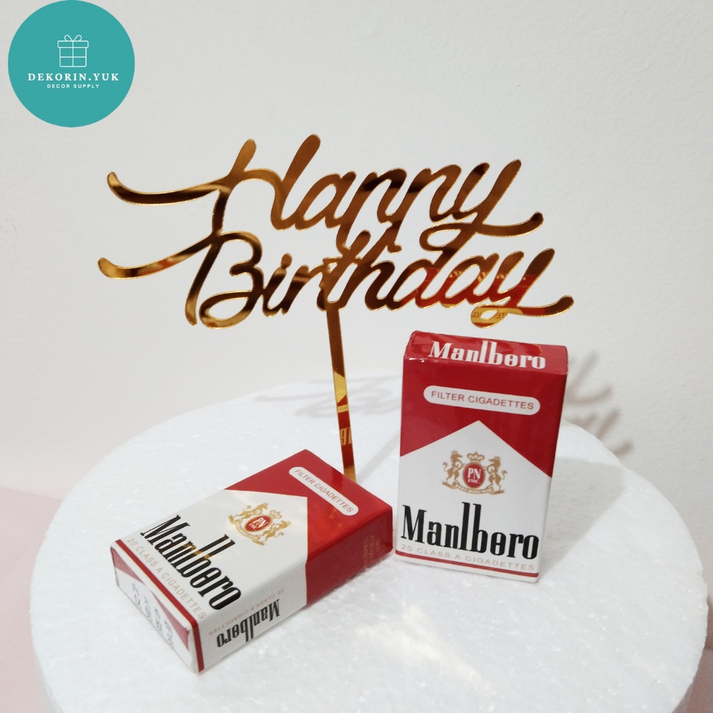 Jual CAKE TOPPER BENTUK ROKOK MAINAN UNTUK KUE ULANG TAHUN aksesoris ...