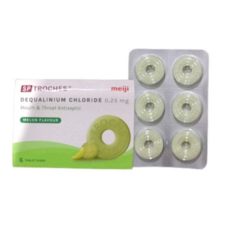 Jual SP troches tablet hisap rasa melon |untuk radang tenggorokan dan ...