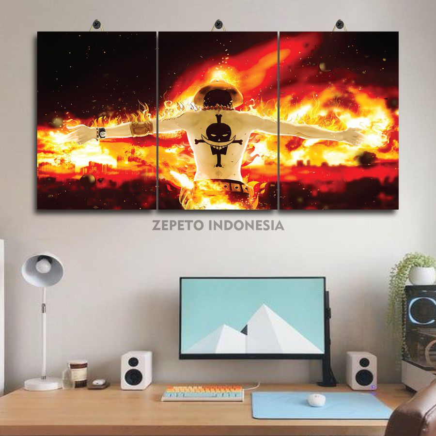 Jual 81-97 DEKORASI KAMAR COWOK ANIME GAMBAR ONE PIECE KEREN 60X30 ...