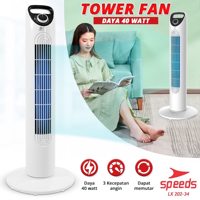 Jual SPEEDS Fan Tower Kipas Angin Tower Kipas Blower Kipas Menara Elektrik Pendingin Ruangan ...