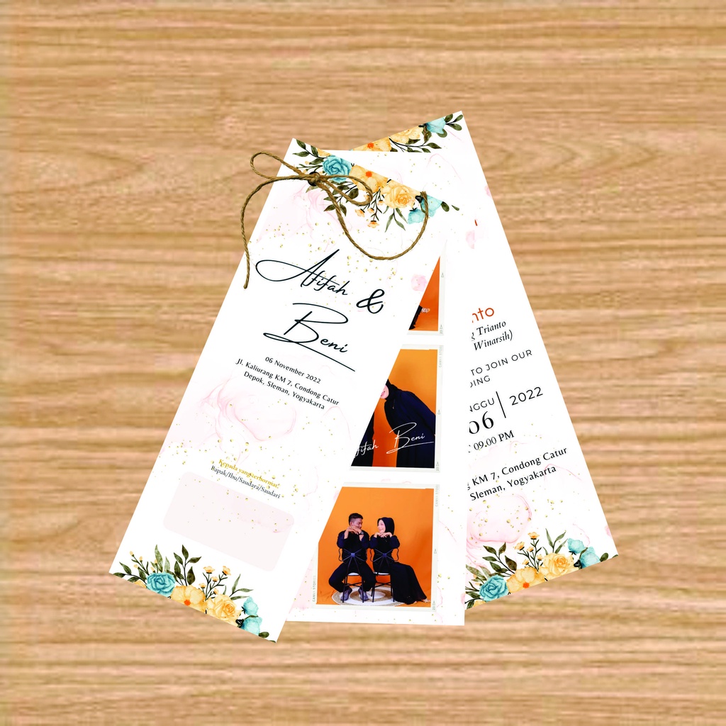 Jual Undangan Pernikahan Murah/Undangan aestethic/ Undangan Rustic ...