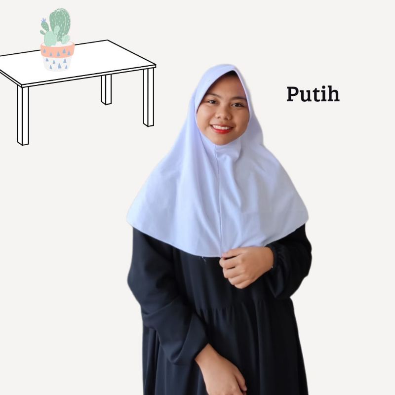 Jual Jilbab Hijab Instan Sekolah SD SMP SMA/ Jilbab sekolah/ kerudung ...