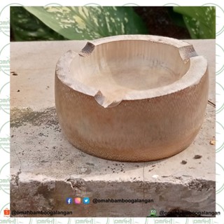 Jual asbak rokok, asbak rokok dari bambu ukuran kecil, asbak rokok ...