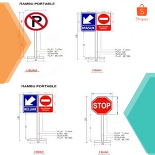 Jual Promo Rambu Tiang Tanam dan Tiang Portable Pesanan Khusus Elegan ...