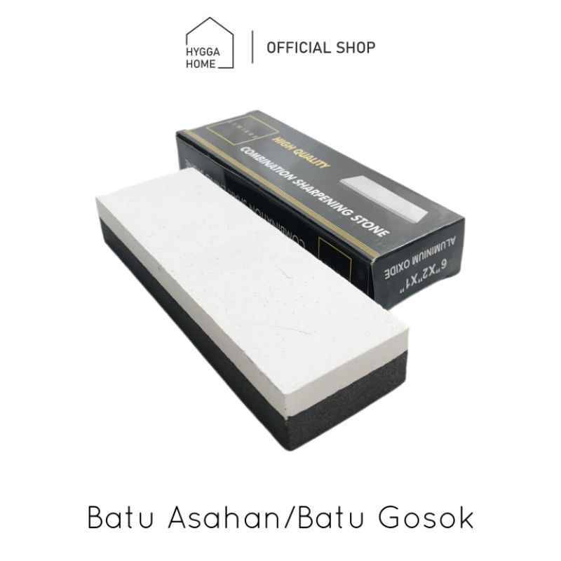 Jual Hygga Home Batu Asah Asahan Pisau Tajam Batu Gosok Kombinasi Kasar ...