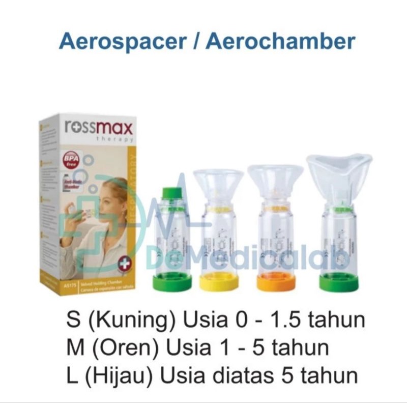 Jual Aerochamber Rossmax Aerospacer AS 175 Corong Asma Aero Spacer ...